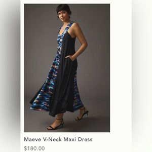 Maeve | Dresses | Anthropologie Maeve Vneck Maxi Dress | Poshmark